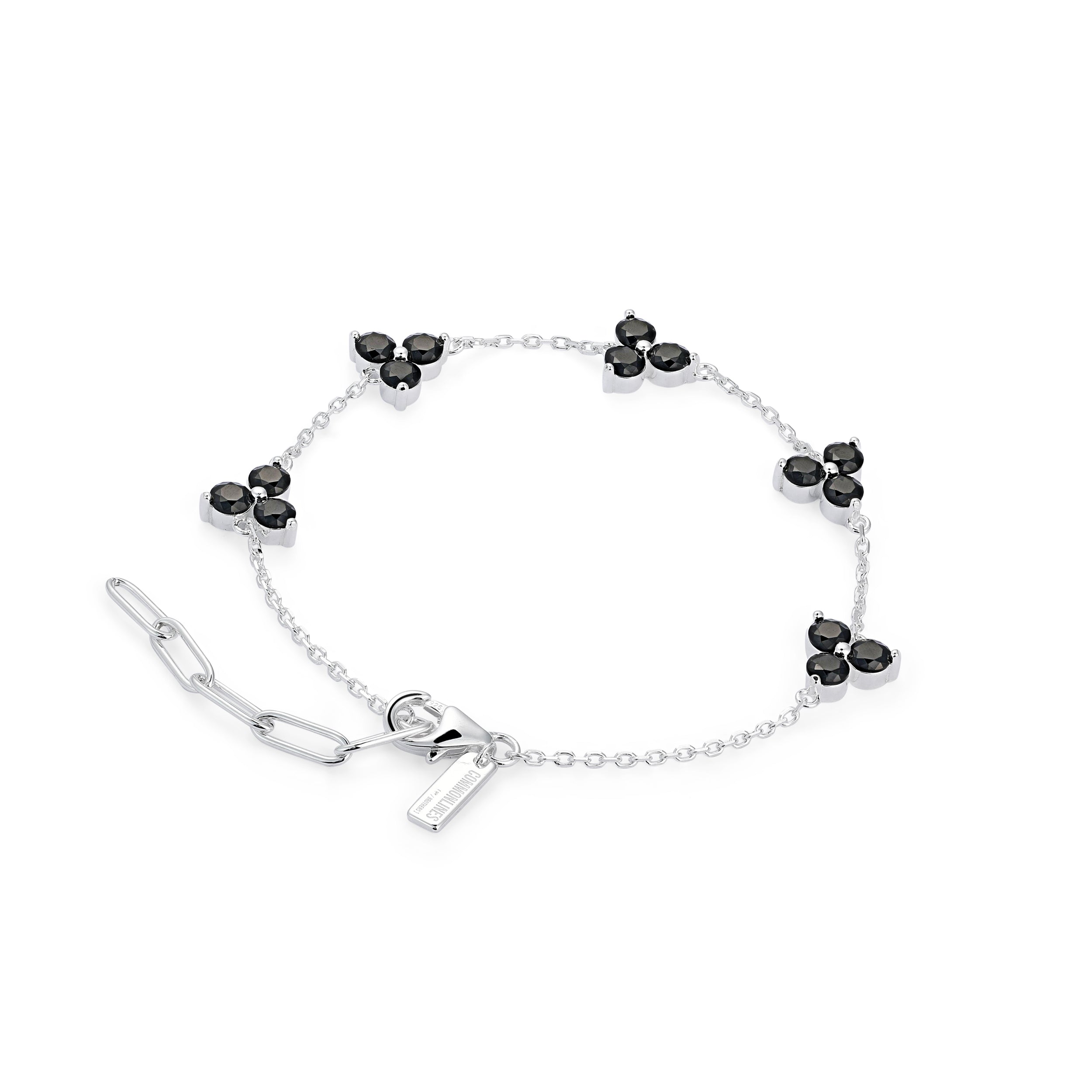 Como Link Bracelet - Silver Onyx – COMMONLINES