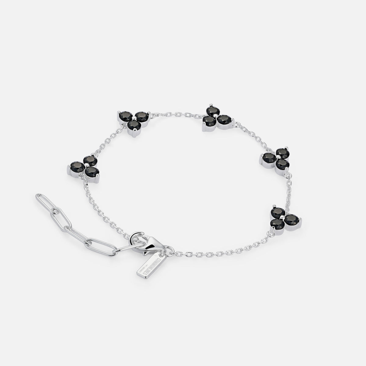 Como Link Bracelet - Silver Onyx – COMMONLINES