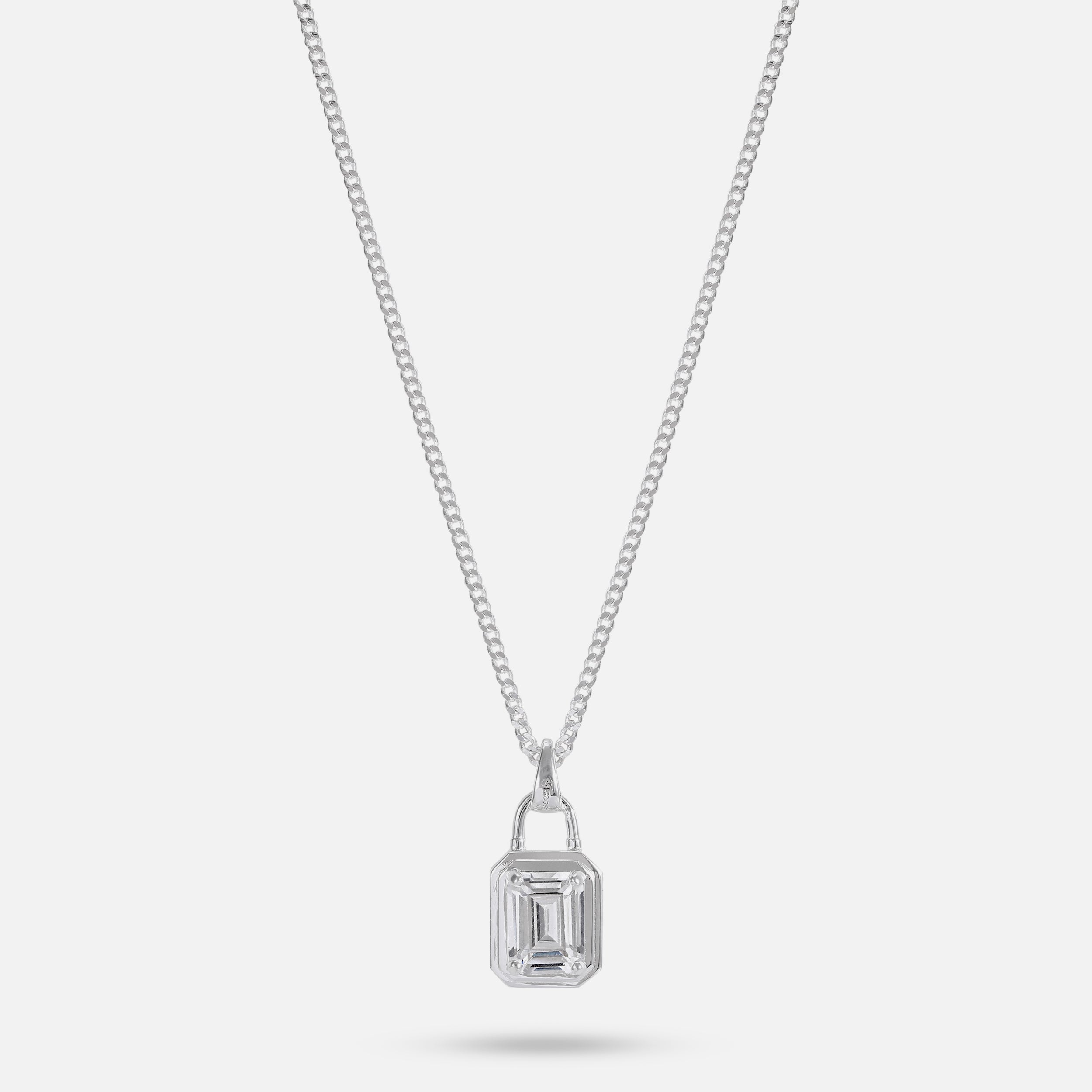 Solitaire Necklace - Silver – COMMONLINES